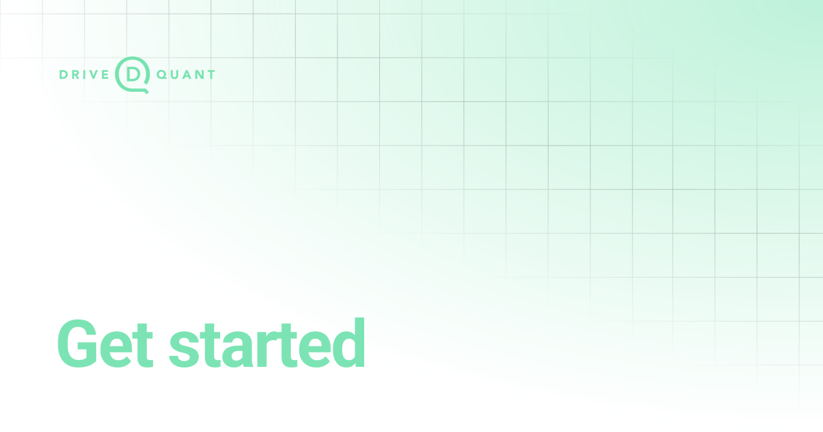 Get started | DriveQuant