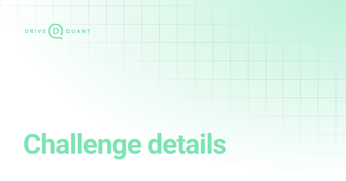 Challenge details | DriveQuant