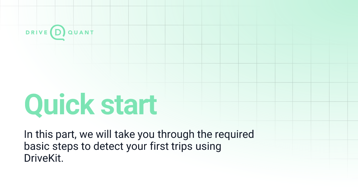 Quick start | DriveQuant