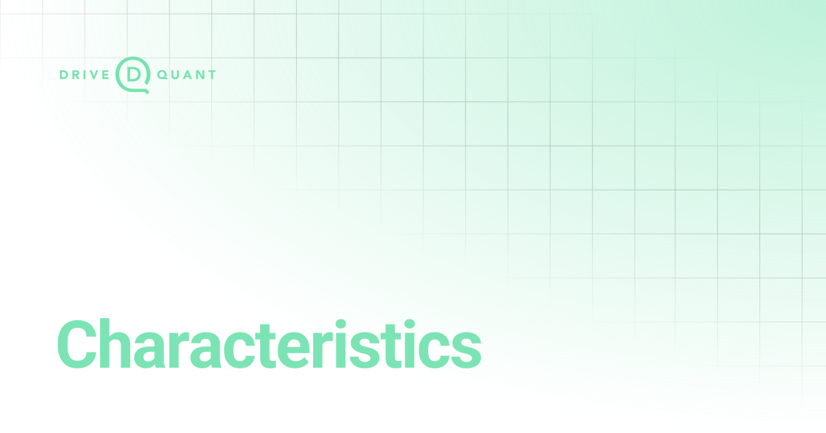 Characteristics | DriveQuant