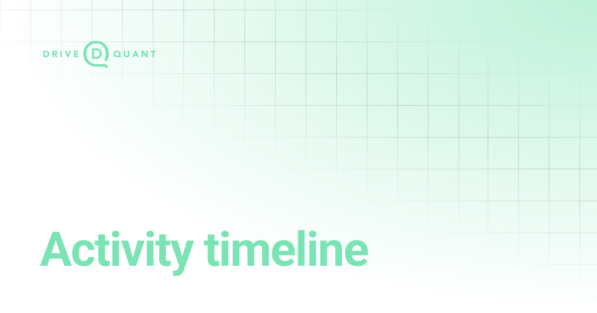 Activity timeline | DriveQuant